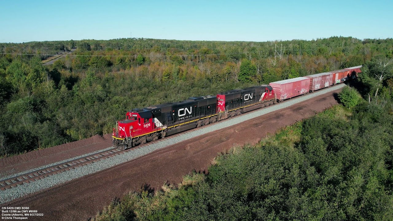CN 5426 Coons (Alborn), MN 9/27/2022 Train L-568 - YouTube