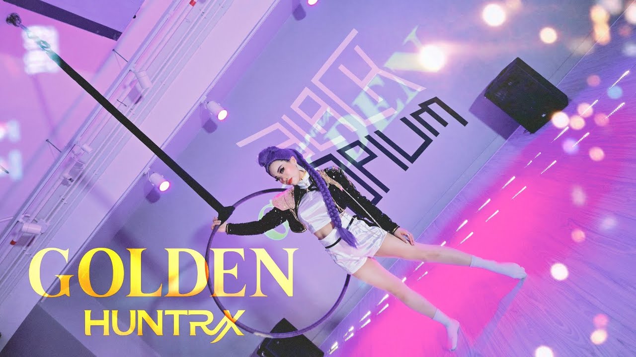 Golden - Huntr/x (Kpop Demon Hunters 獵魔女團) - Aerial Hoop Dance - YouTube