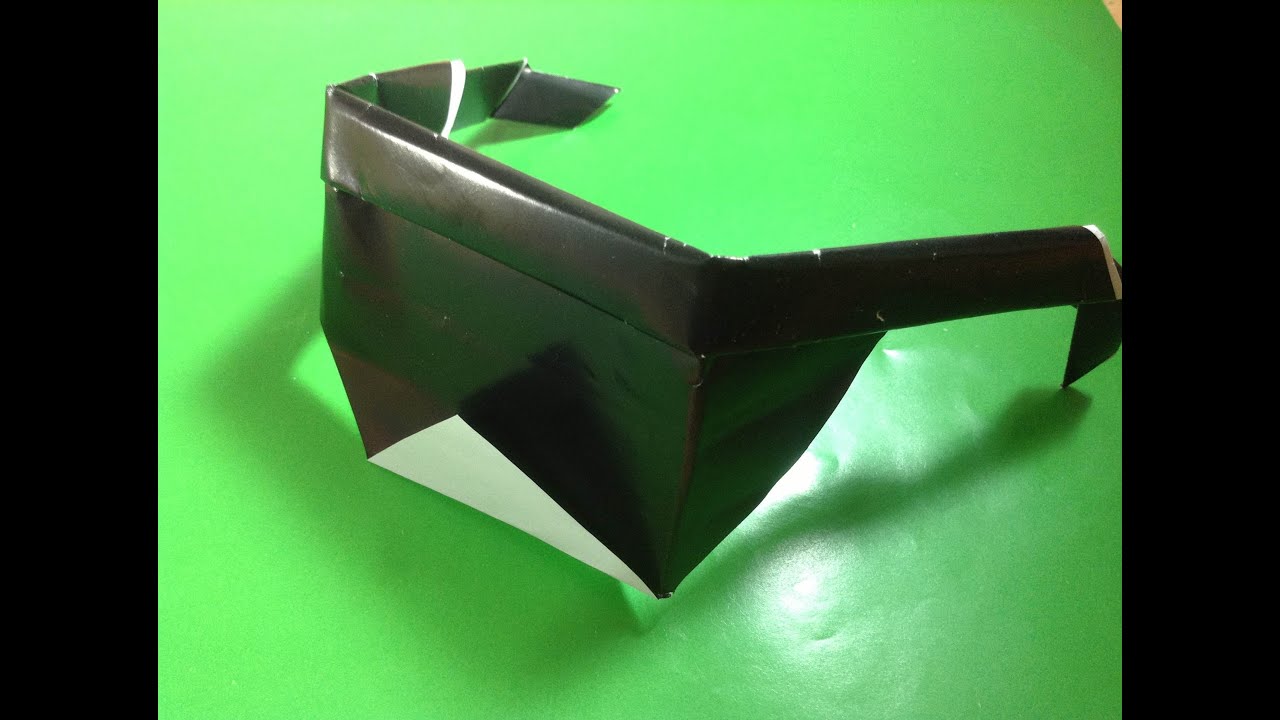 Origami Sunglasses - YouTube