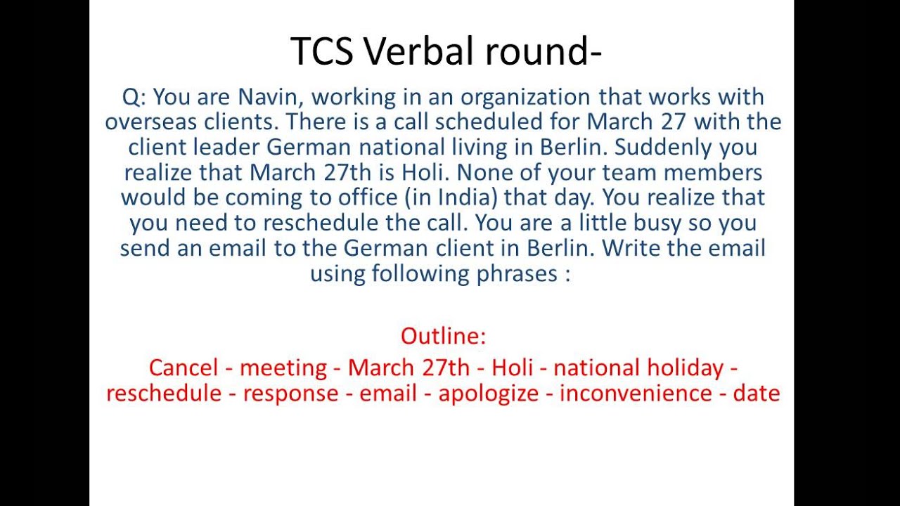 TCS Email Writing Question And Answer 2 YouTube tcs-email-writing-question-and-answer-2-youtube