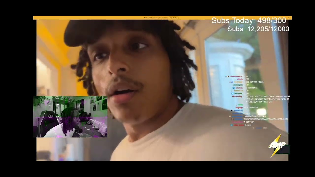 Agent 00 Blows Up ImDavisss Room Live... - YouTube