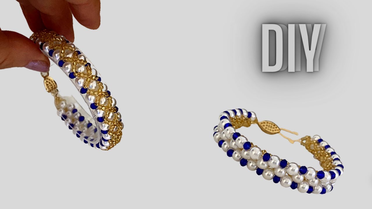 How to make a beaded bracelet. Super easy beading pattern ...