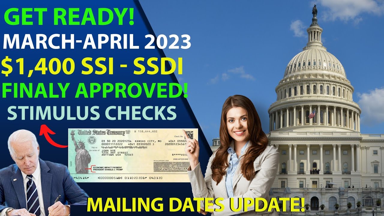 1400 Ssi Ssdi Social Security Disability Checks April 2023 Mailing