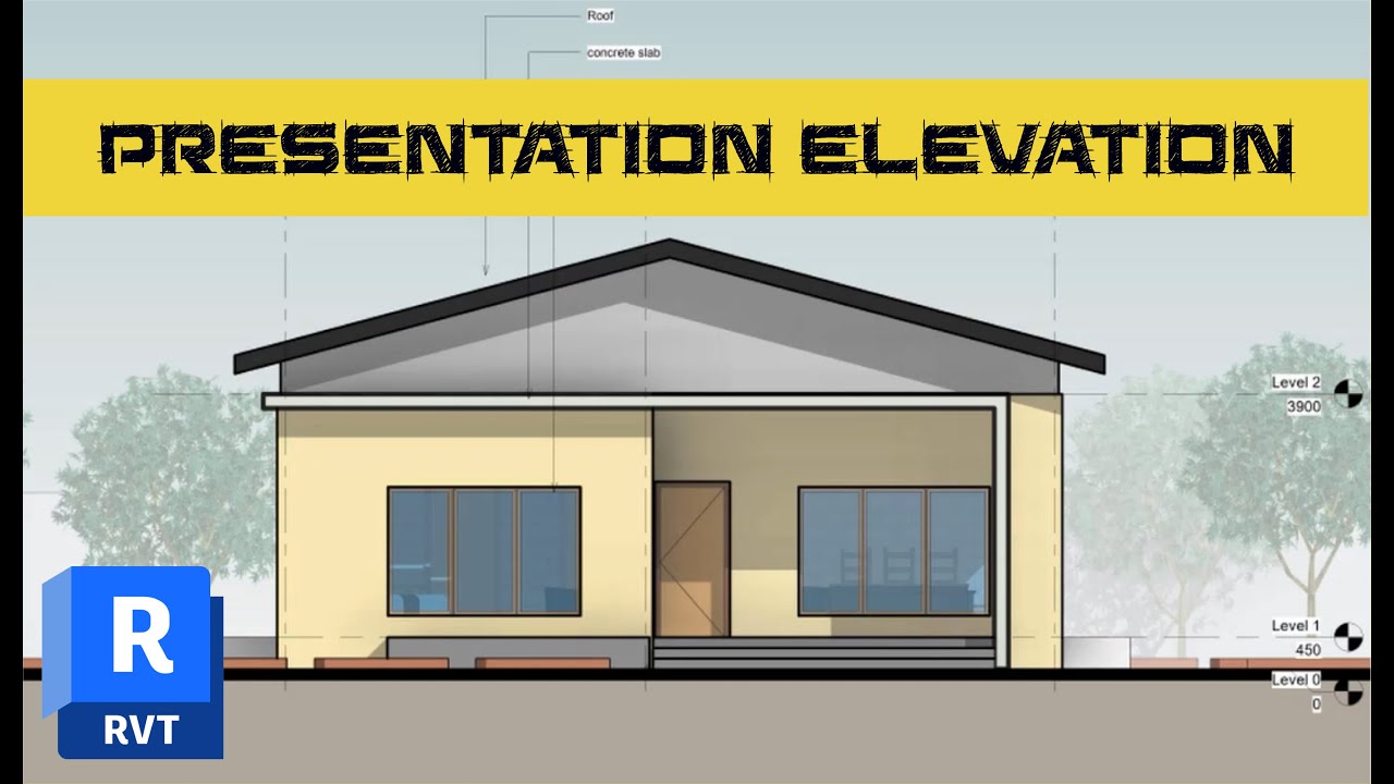 No photoshop needed, Presentation Elevations_ Revit 2023 Quick Beginner ...