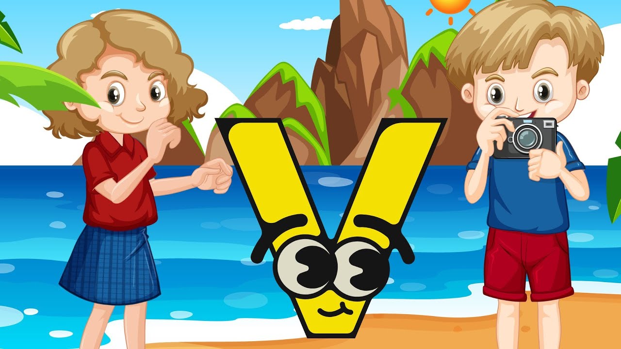 Letter V Common Words | Kids English #kidsenglishclass #youtubevideos # ...