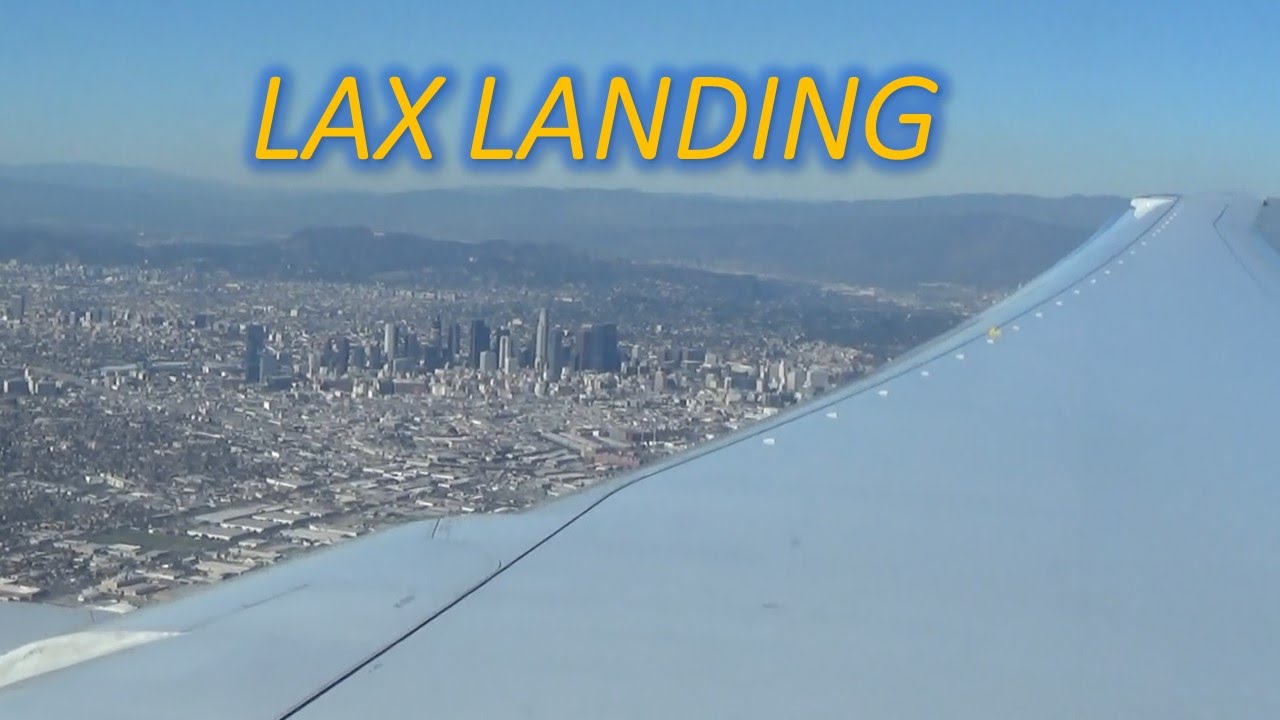 LAX Landing RWY 24R, Los Angeles Skyline - YouTube