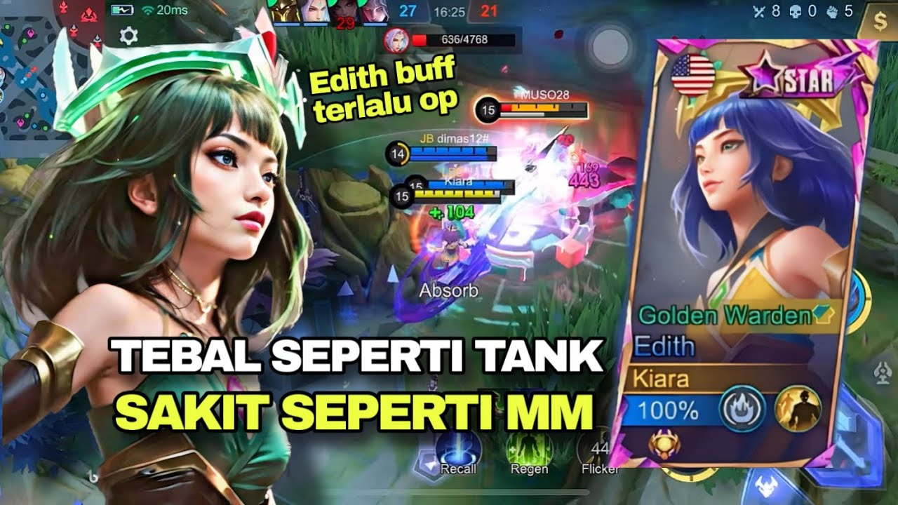 EDITH BUFF‼️ | BUILD EMBLEM TER OP EDITH~Mobile Legend - YouTube