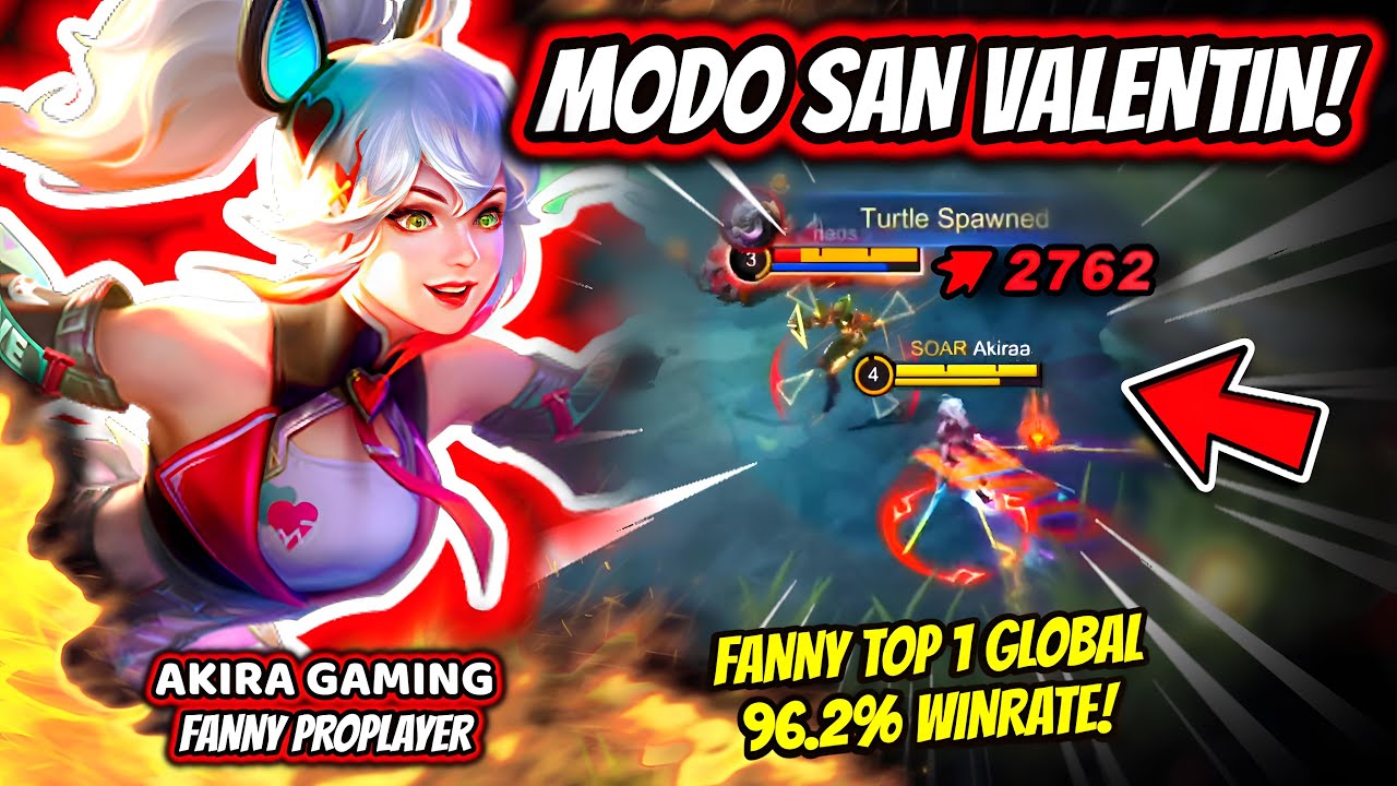 ¡USA LA NUEVA SKIN DE SAN VALENTIN! FANNY TOP 1 GLOBAL 96.2% WINRATE ...