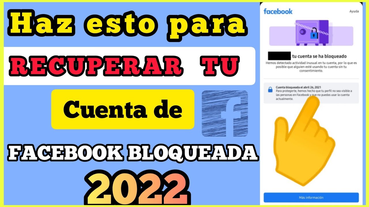 🔴 Cómo RECUPERAR CUENTA De FACEBOOK BLOQUEADA o INHABILITADA 2022 ...