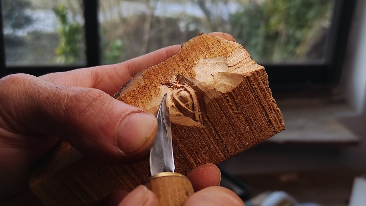 Carving a Simple Eye from Wood – Step By Step Beginner Wood Carving ...