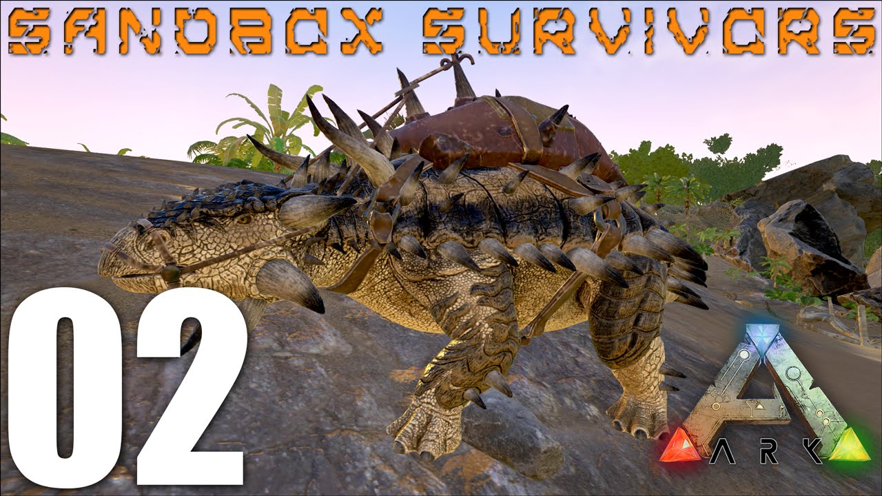 ARK: Survival Evolved - Ankylo Taming and Raft Base! - S1EP2 Gameplay ...
