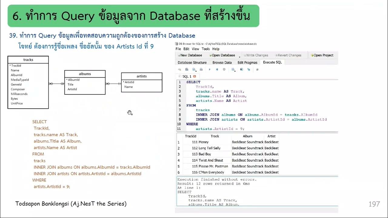เรียน SQL Database Programming ฉบับคนไม่เคยเขียนโปรแกรม EP.22 Query ...