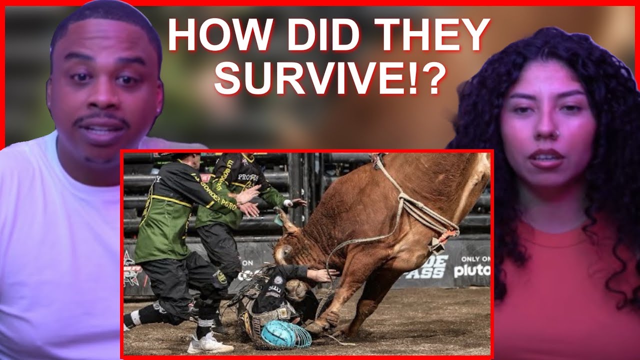 10 BULL RIDING WRECKS (RODEO RUSH) REACTION - YouTube