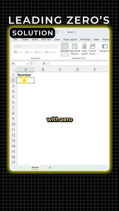 How to keep starting zeros in excel (step by step tutorial) #excel - YouTube