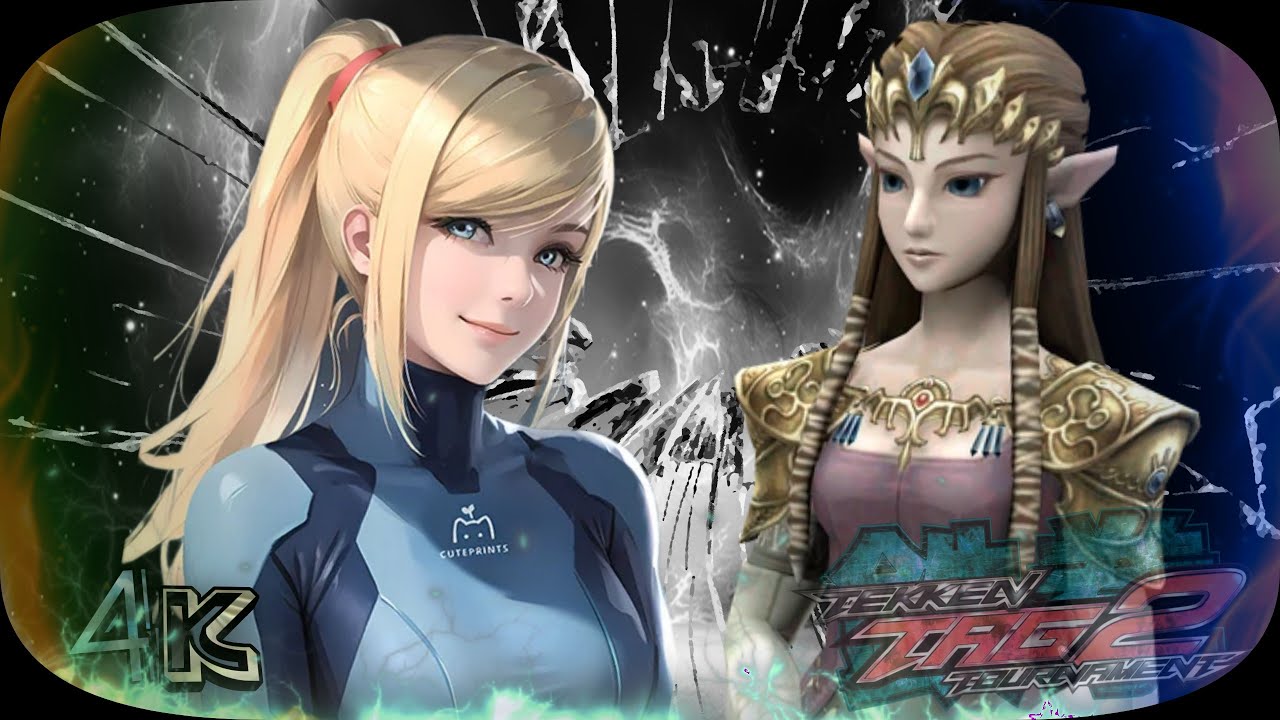 Princess Zelda , Samus Aran Mushroom Battle Ultra Hard UHD 4K 60 FPS ...