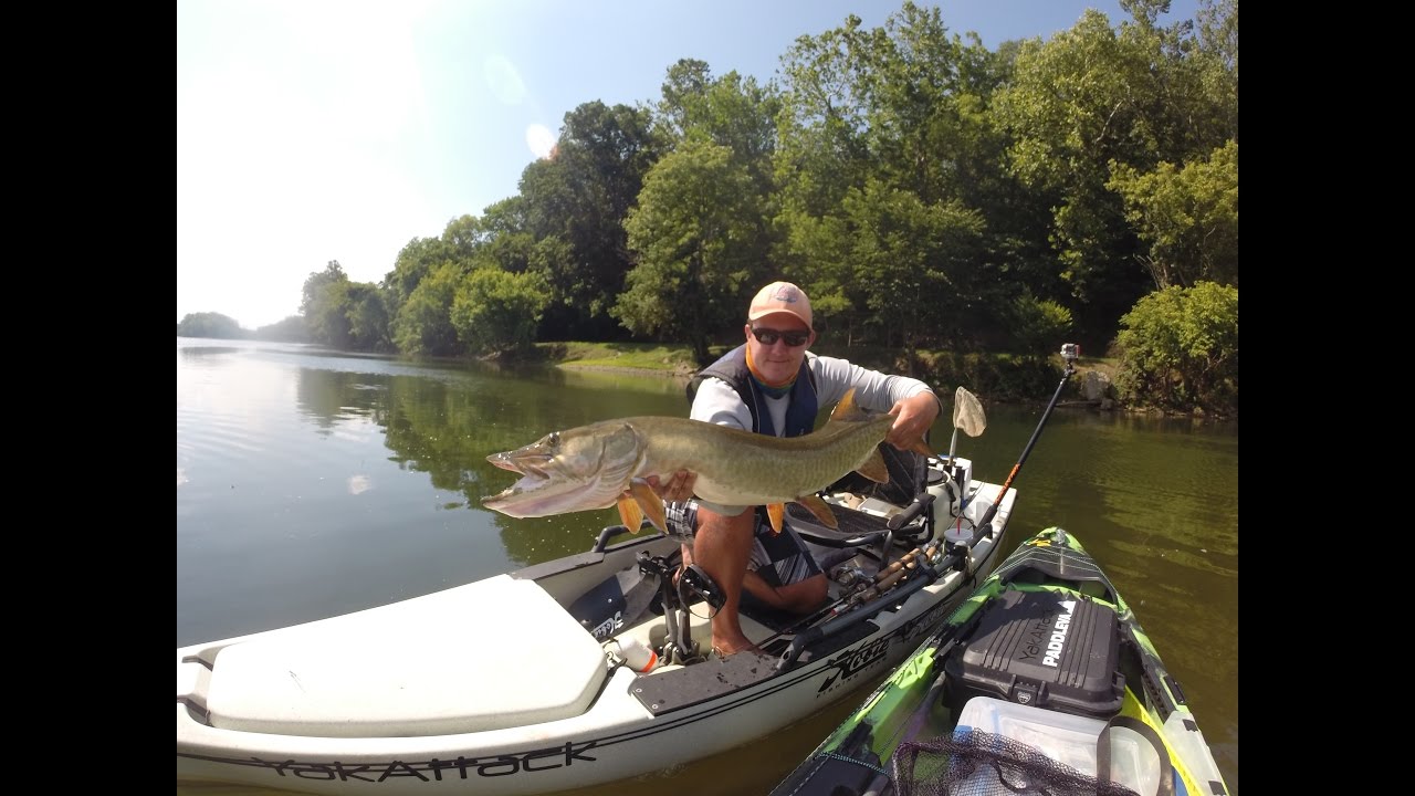 GIANT KAYAK MUSKIE - YouTube