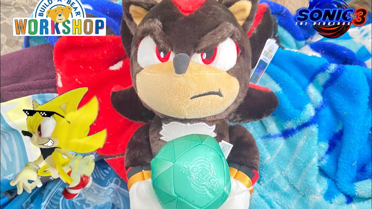 Build a bear Shadow Plush Sonicmovie 3 Review 🦔⚫️🔴 - YouTube