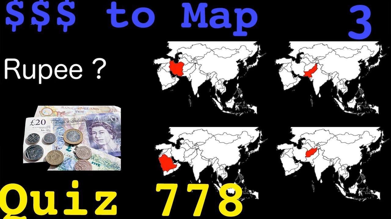 Match the Currency to the Country on the Map, Part 3 General Knowledge ...