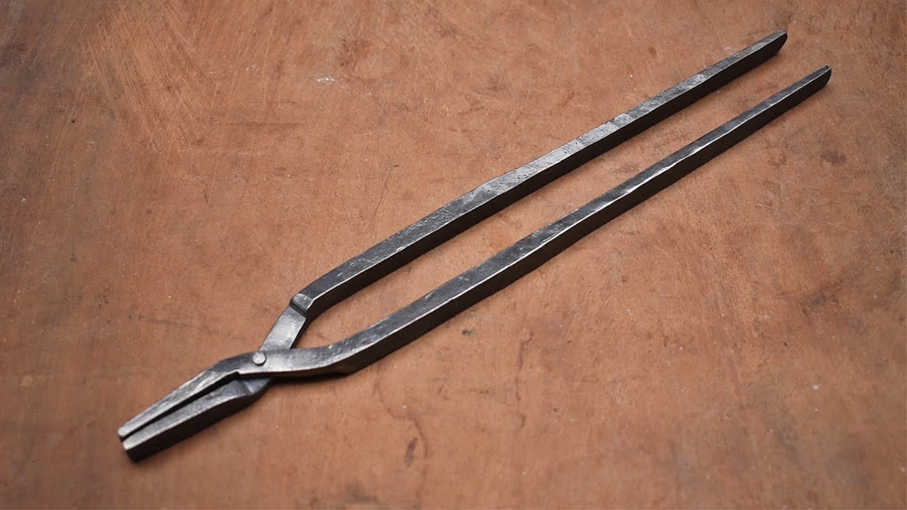 How to make blacksmith tong /Using leaf spring steel - YouTube