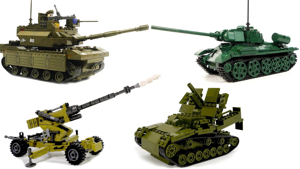 How to Build LEGO Tanks and Guns - YouTube