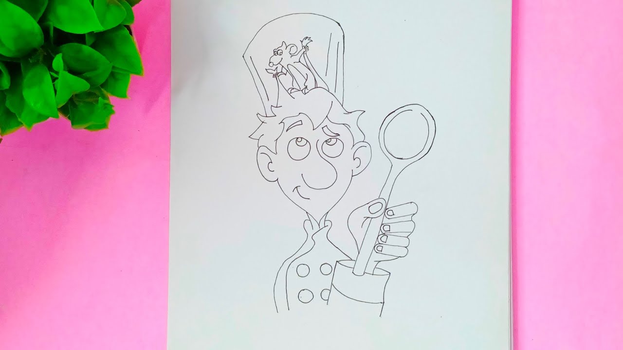 How to draw Alfredo Linguini and Remy | Ratatouille - YouTube