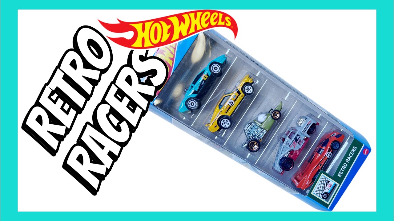 Retro Racers 5 Pack Hot Wheels -Lamborghini Countach ,70 Ford Mustang ...