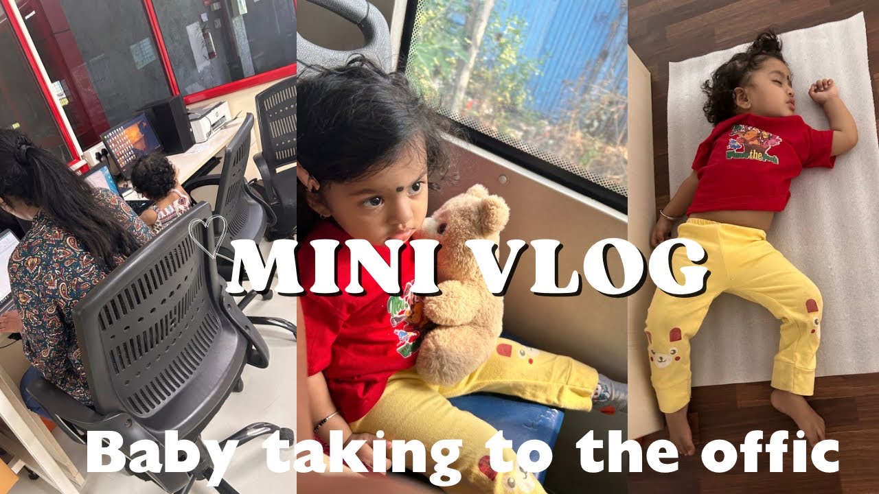 Baby taking to the office| babies in the office | baby ko Kaise office ...