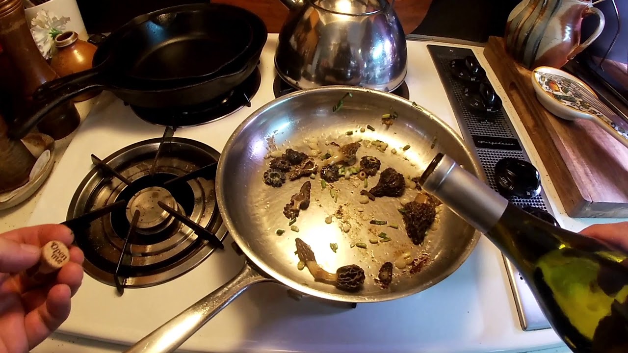 Seared Salmon with Ramps and Morel Mushrooms - YouTube