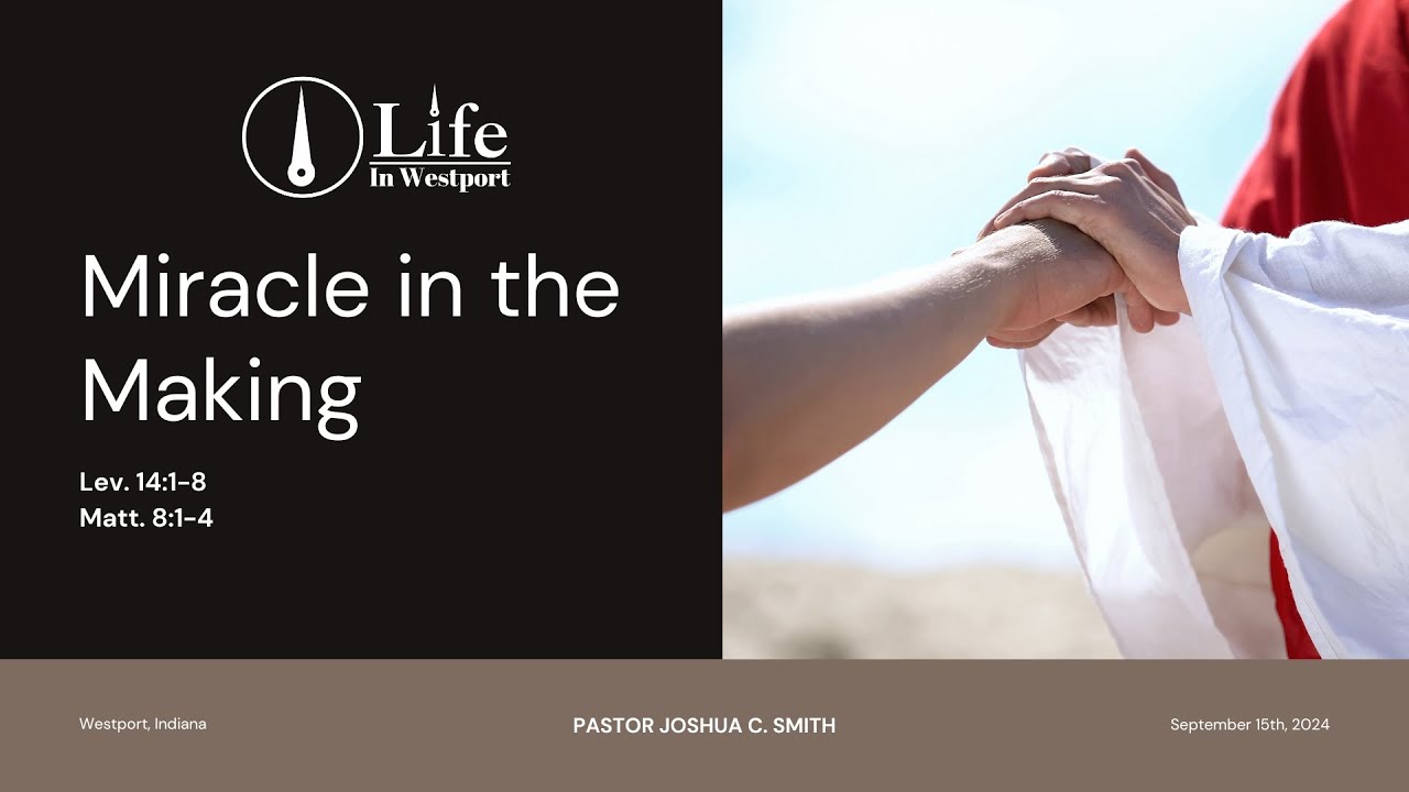 Miracle in the Making // Pastor Joshua Smith - YouTube