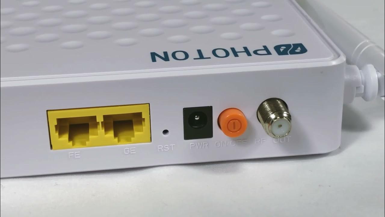 gpon onu - YouTube