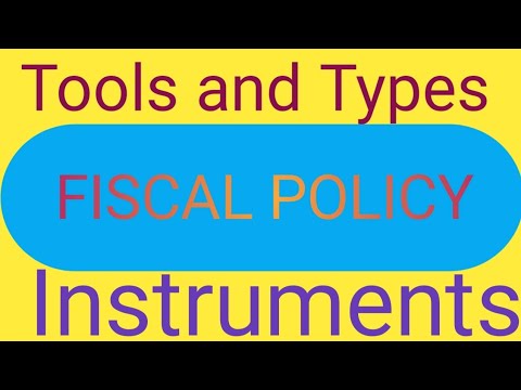 Fiscal Policy explained| Fiscal policy instruments,Tools and Types ...