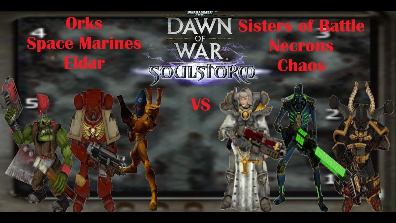 Dawn of War Soulstorm 3v3 STOP SHOOTING THE HQ - YouTube