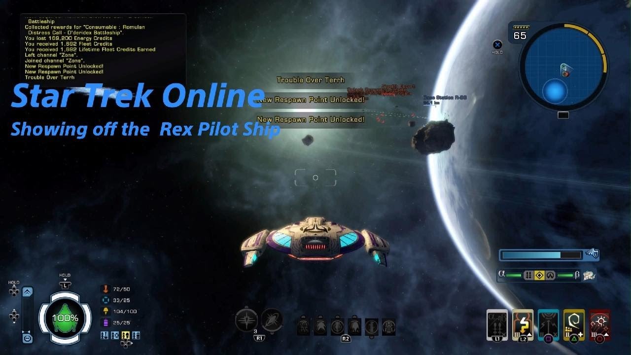 Star Trek Online_Showing off Rex Pilot Ship - YouTube