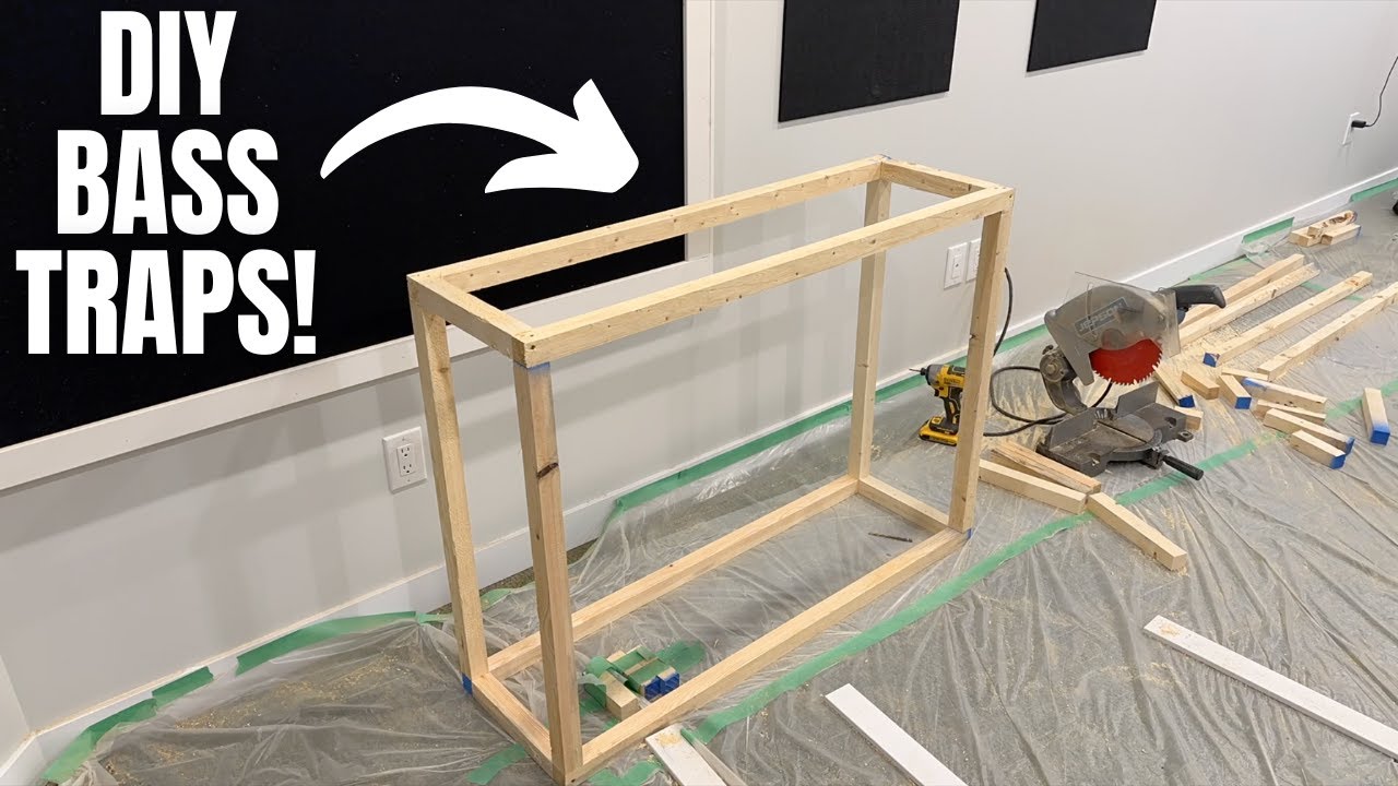 HOME STUDIO BASS TRAPS! FOR BASEMENT WINDOW BLOCKOUT! - YouTube