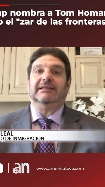 Entrevista America TeVe con Orian Brito sobre el nombramiento de Tom Homan como zar de la ...
