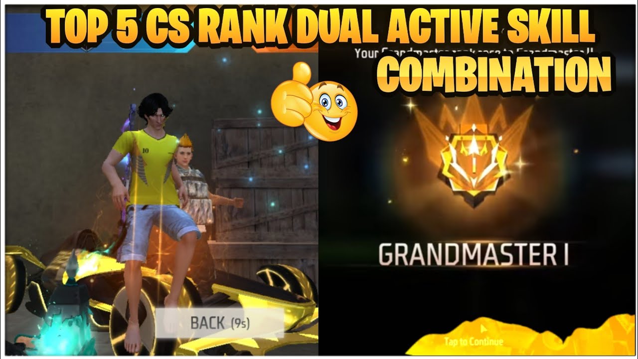 Top 5 Dual Active Skill Character Combinations for CS Rank in Free Fire ...