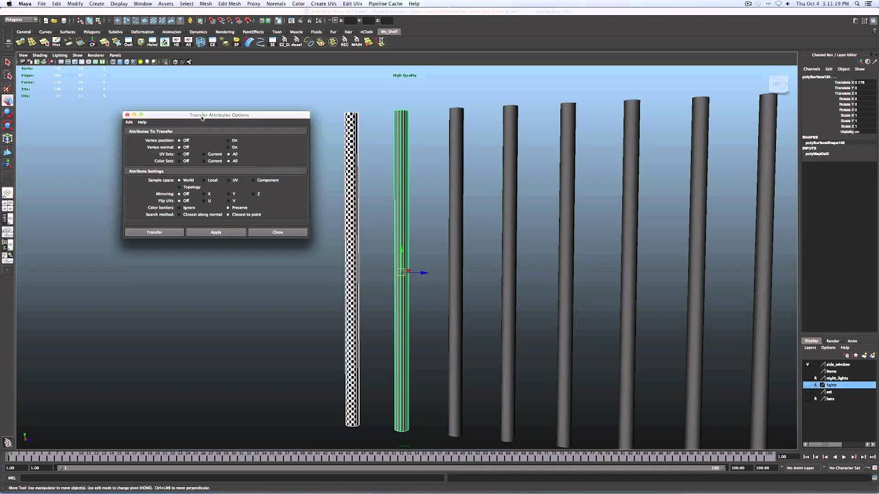 Transfering UVS with Transfer Attributes - YouTube