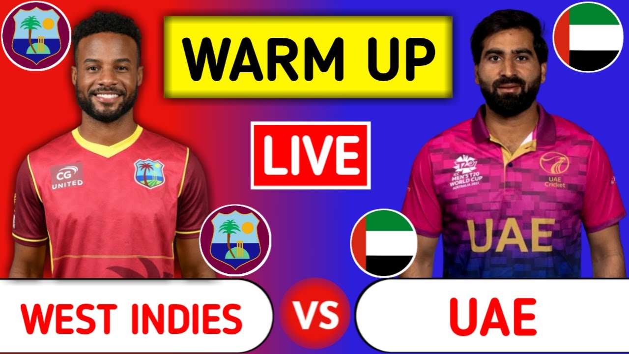 West Indies Vs UAE Live | WI vs UAE | ICC Cricket World Cup Qualifier ...