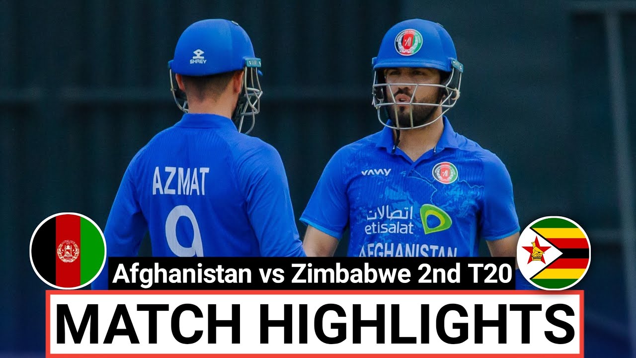 Afghanistan vs Zimbabwe 2nd T20 Match Highlights 2024 | AFG vs ZIM 2nd ...