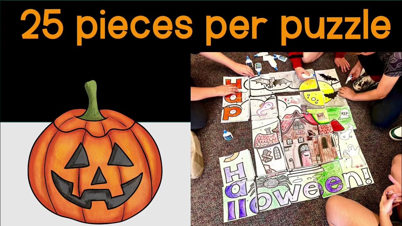 Spook-tacular Halloween & Fall Collaborative Coloring Poster! - YouTube