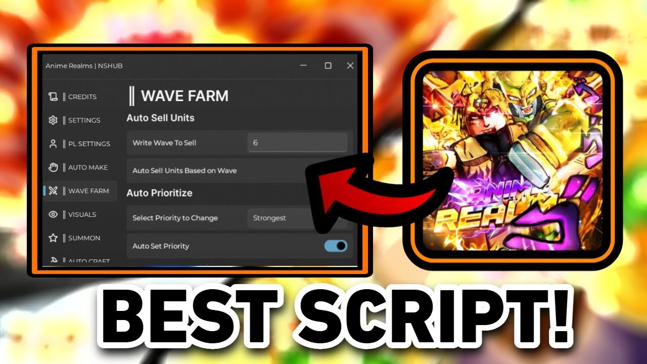 Anime Realms Script | Macro Auto Farm, Auto Make Raids + Auto Vote ...