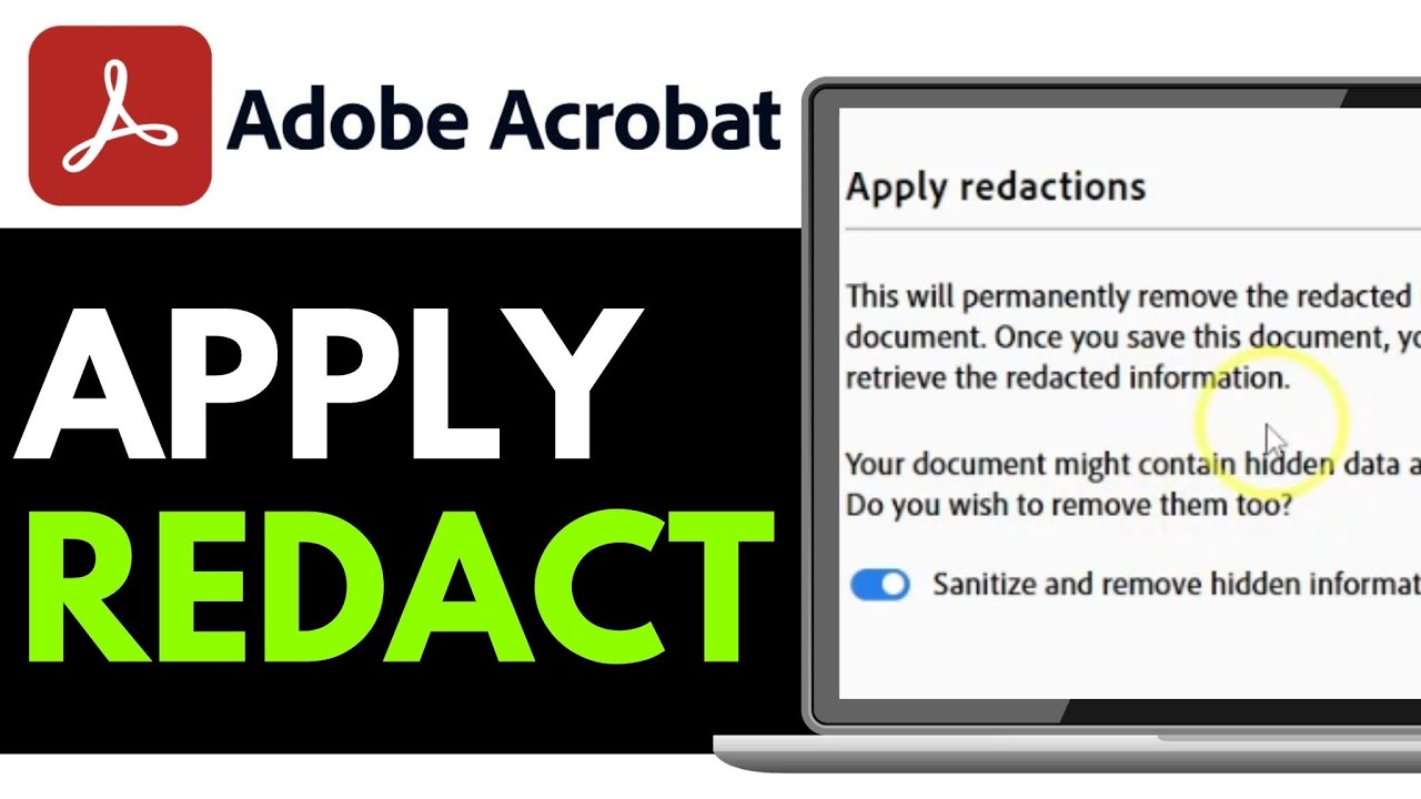 How to Redact on Adobe Acrobat 2026 (FULL GUIDE) - YouTube