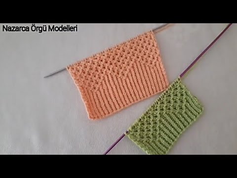 İlk Defa Göreceğiniz Muhteşem Örgü Modeli Yapılışı Sesli Anlatım