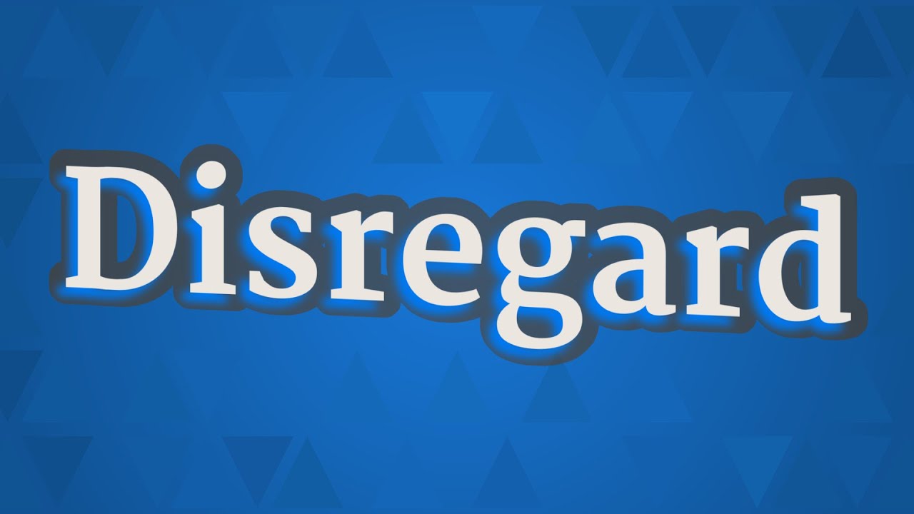 DISREGARD pronunciation • How to pronounce DISREGARD - YouTube