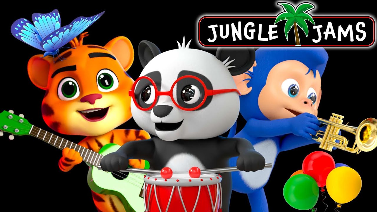 Best Sensory Video for Babies | Jungle Jams | High Contrast Colours ...