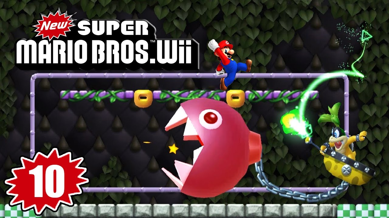 New Super Mario Bros Wii - Parte 10 | El Castillo de Iggy y su Chomp ...