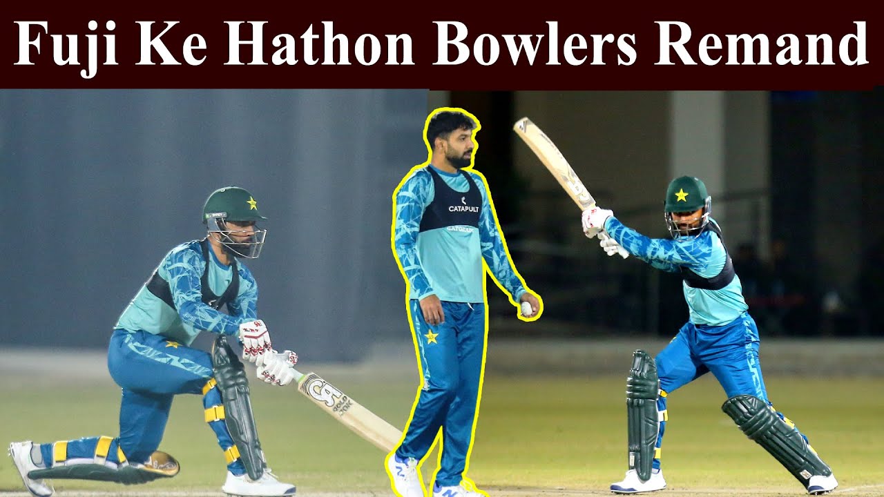 Fakhar Zaman Batting highlights in training session | Fauji looks ...