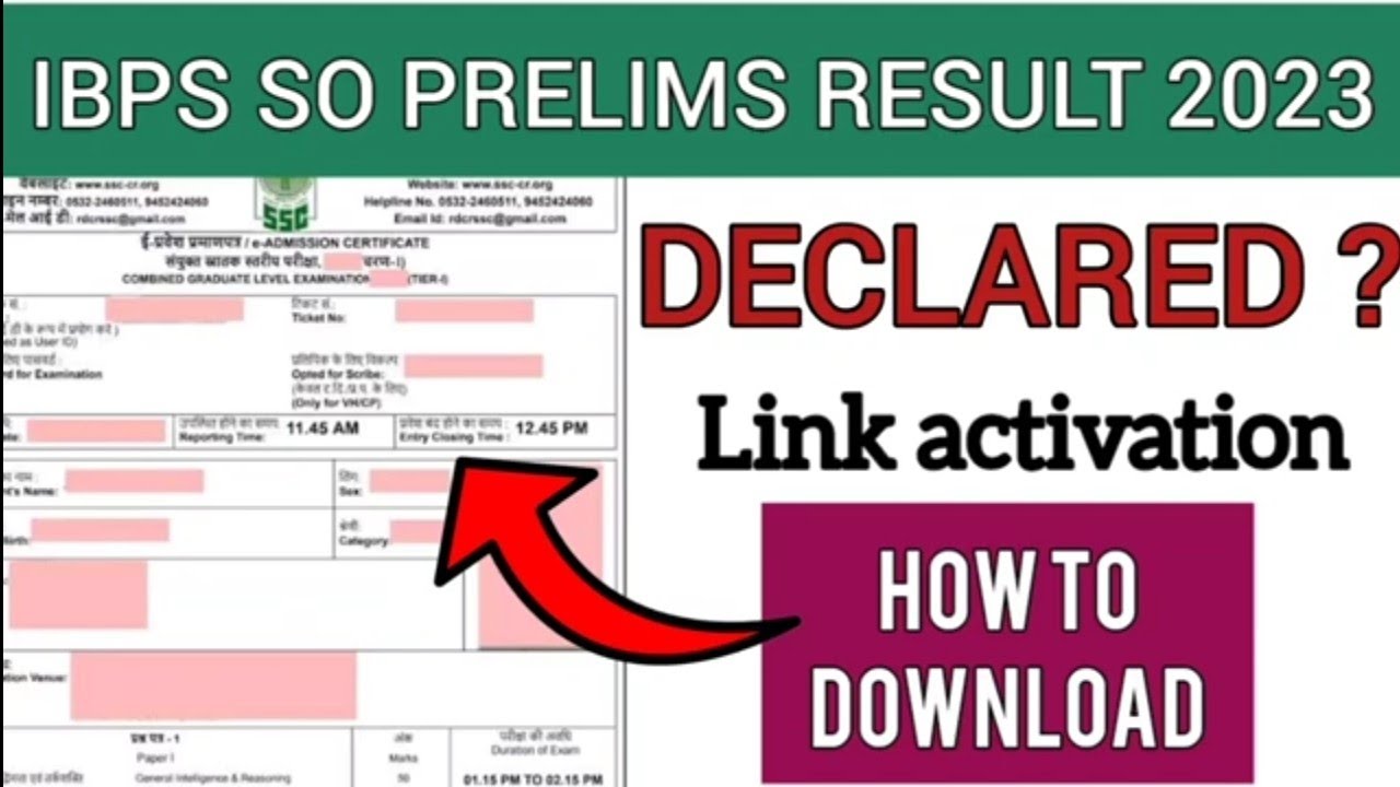 IBPS SO Prelims Result 2022 | How To Check IBPS SO Prelims Result 2022 ...