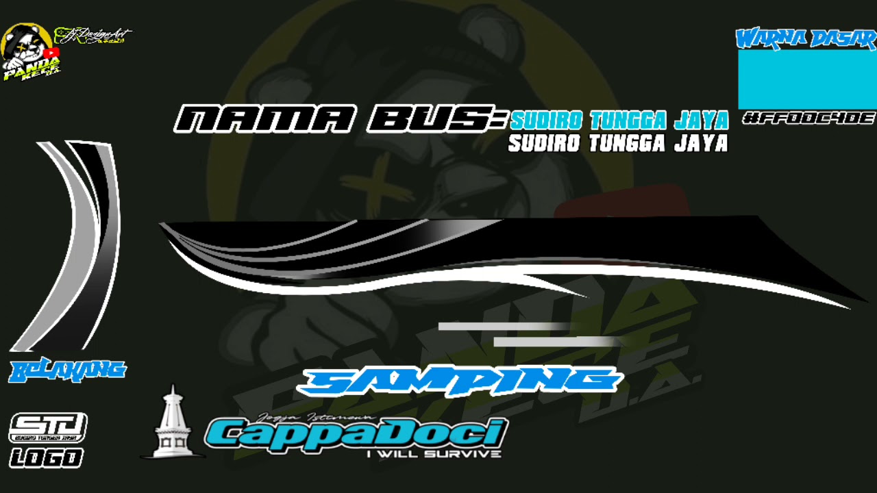 SHARE VEKTOR LIVERY bus STJ CAPPADOCI TERBARU - YouTube