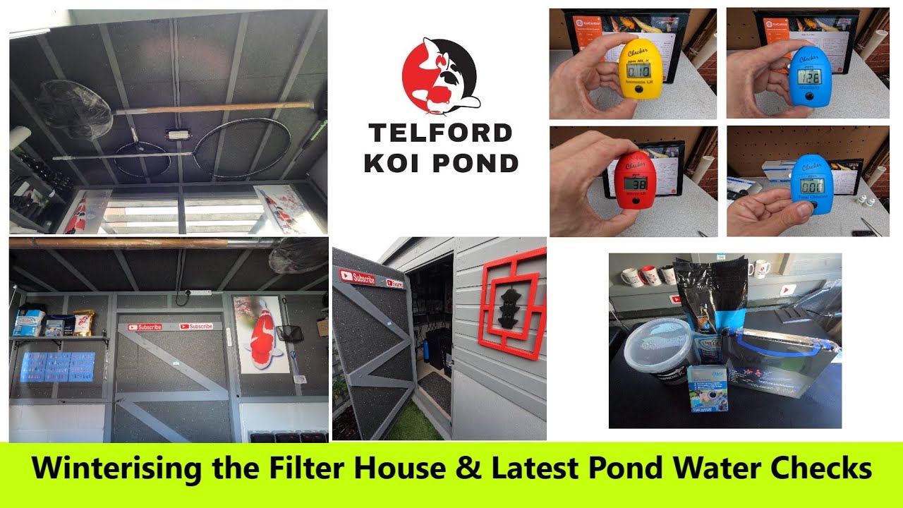 T.K.P. Telford Koi Pond - Video 87 – Winterising the Filter House and ...